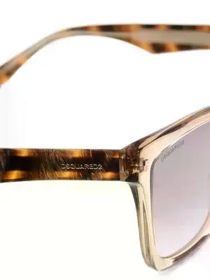 Dsquared2 Animal-print Square-frame Sunglasses