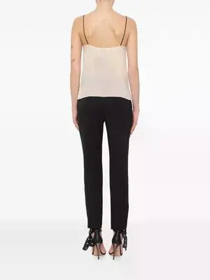 LANVIN Chevron-panel Camisole Top - Neutrals