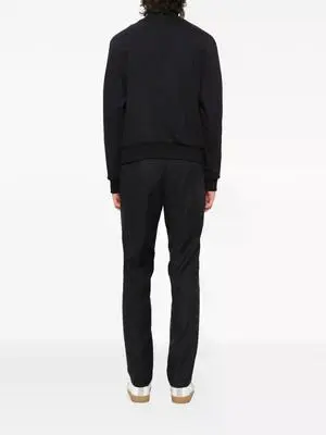 WOOYOUNGMI Zip-up Ribbed-trim Jacket - Black