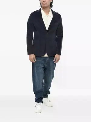 PAOLO PECORA Single-breasted Cotton Blazer