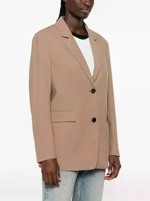 Closed Single-breasted Notched-lapels Blazer