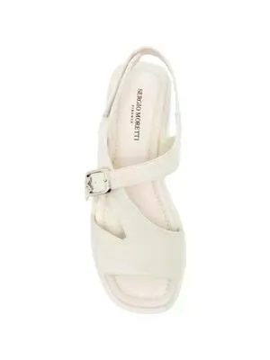 SERGIO MORETTI FIRENZE Flat Buckle Fastening Sandals