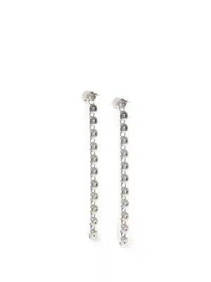 D'HEYGERE Swarovski Pearl And Butterfly Drop Earrings