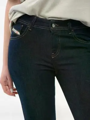 DIESEL® Slandy Super-skinny Jeans With Contrasting Stitch Detailing