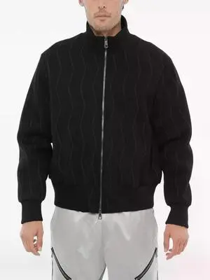 Neil Barrett Embroidered Zip-up Sweatshirt - Black