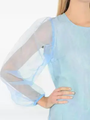 Baum Und Pferdgarten Sheer Puff-sleeve Blouse
