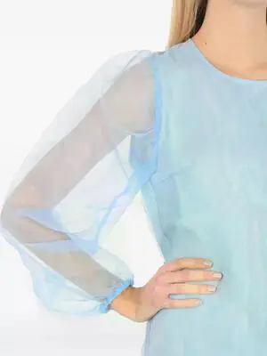 Baum Und Pferdgarten Sheer Puff-sleeve Blouse