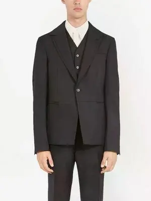 FERRAGAMO Waistcoat-detail Single-breasted Blazer