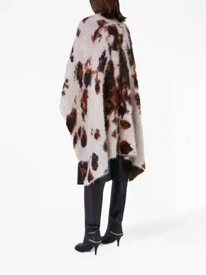 Stella McCartney Appaloosa Pony Patterned-jacquard Cape Jumper
