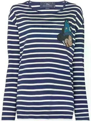 Stella McCartney X Disney Fantasia Mickey Striped T-shirt - Blue