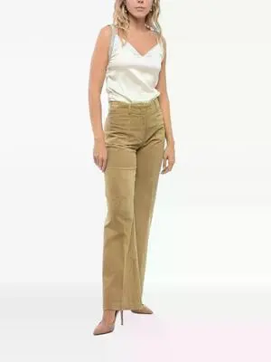 QL2 QUELLEDUE Patch-pocket Corduroy Trousers - Neutrals