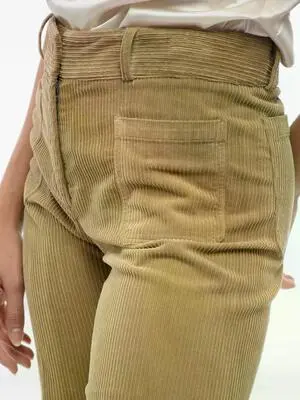 QL2 QUELLEDUE Patch-pocket Corduroy Trousers - Neutrals