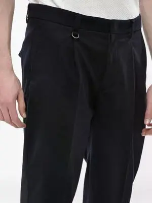 PAOLO PECORA Pleated-design Belt-loop Trousers