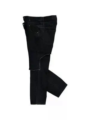 AWGE Double-layer Frayed Jeans