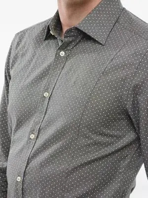 Brian Dales Polka-dot French-collar Shirt