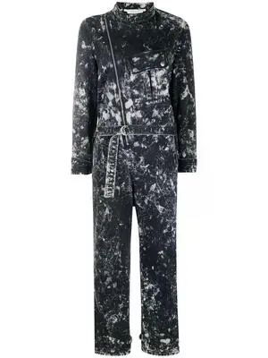 Stella McCartney Holly Galaxy-wash Denim Jumpsuit - Black