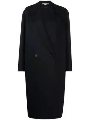 Stella McCartney Oversized Double-breasted Wool Coat - Blue