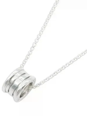 BVLGARI 18k White Gold B.zero1 Logo Necklace