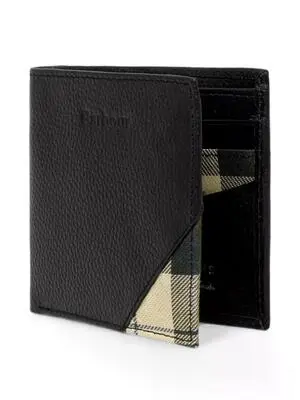 Barbour Tabert Tartan-panel Pebbled-leather Wallet