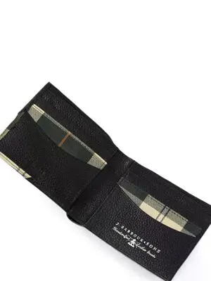 Barbour Tabert Tartan-panel Pebbled-leather Wallet