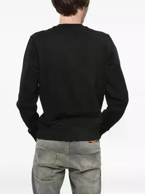 DIESEL® Industry Logo-print Crew-neck Cotton Sweatshirt