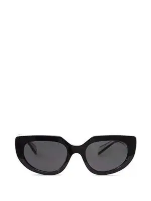Prada Geometric-frame Sunglasses - Black