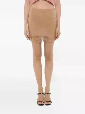 THE GARMENT Fringed-trim Skirt - Neutrals