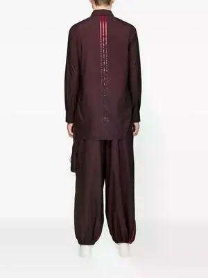 Y3 Gradient Stripe Cargo Pants - Red