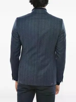 Corneliani Logo-patch Single-breasted Blazer