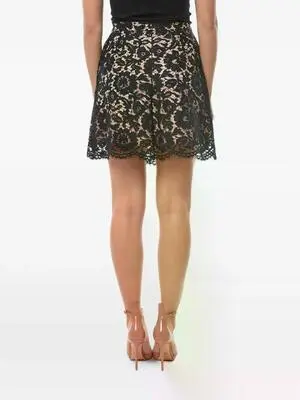 SUPER BLOND A-line Lace-embroidered Mini Skirt