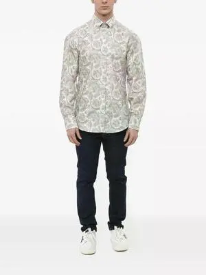 Brunello Cucinelli Paisley-print Button-down Cotton Shirt