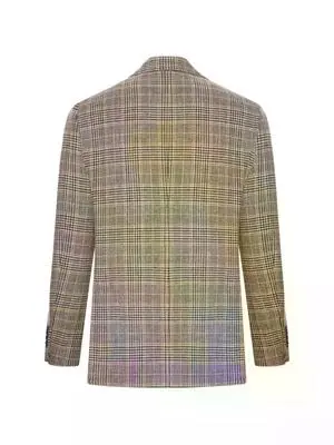 LARDINI Prince Of Wales Check Wool Blazer
