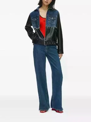 Karl Lagerfeld Ribbed Logo Bodysuit - Red