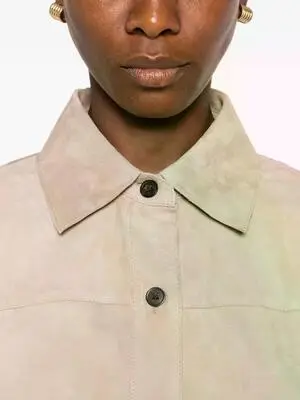 ARMA Suede Button-front Jacket