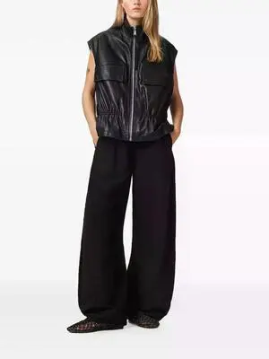 ALLSAINTS Flor Leather Gilet
