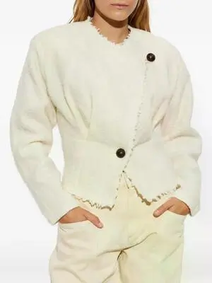 Isabel Marant Étoile Frayed-edge Tweed Jacket - Neutrals