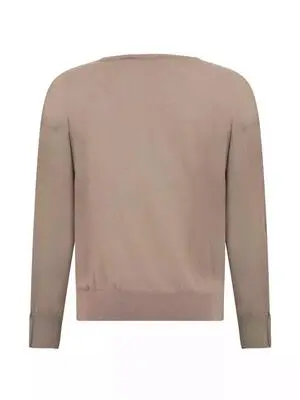 MOORER Renee V-neck Button-cuff Sweater