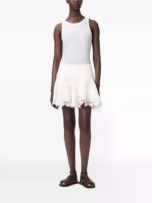 ALLSAINTS Lillith A-line Mini Skirt - White