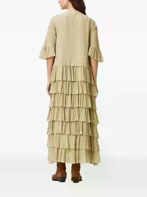 ALLSAINTS Cavarly Assymetric Dress - Green