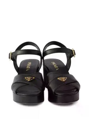 Prada Nappa Leather Platform Sandals