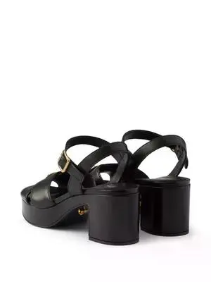 Prada Nappa Leather Platform Sandals