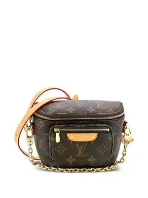 LOUIS VUITTON Bum Bag Monogram Canvas Mini Belt Bag - Brown