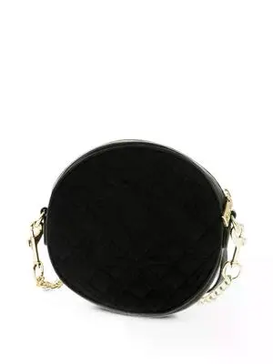 Moschino Heart-shaped Pocket Round Mini Crossbody Bag