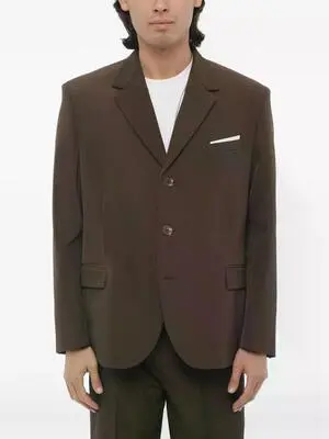 Neil Barrett Notch-lapel Single-breasted Blazer - Brown
