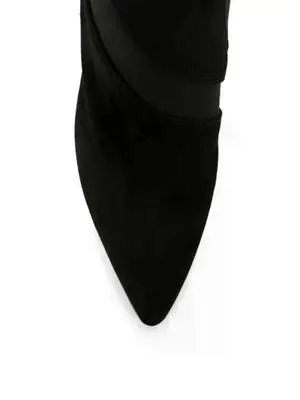 SERGIO ROSSI Tensile Pointed-toe Cone-heel Ankle Boots