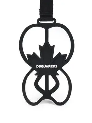 Dsquared2 Maple-leaf Adjustable-strap Phone Holder - Black