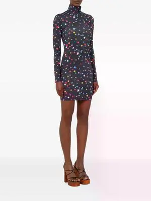 Moschino Short Dress Made Of Printed Technical Jersey