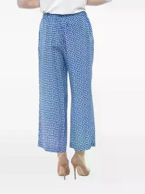 Marni Checked Silk Trousers