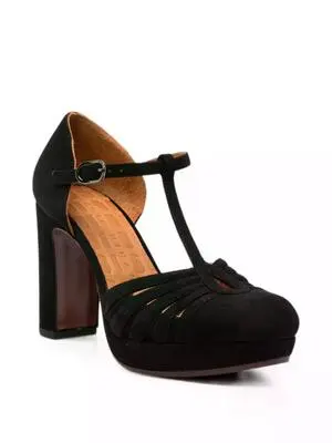 Chie Mihara Uyelo T-bar Platform Pumps - Black