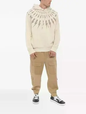 Neil Barrett Fairisle Thunderbolt Hoodie